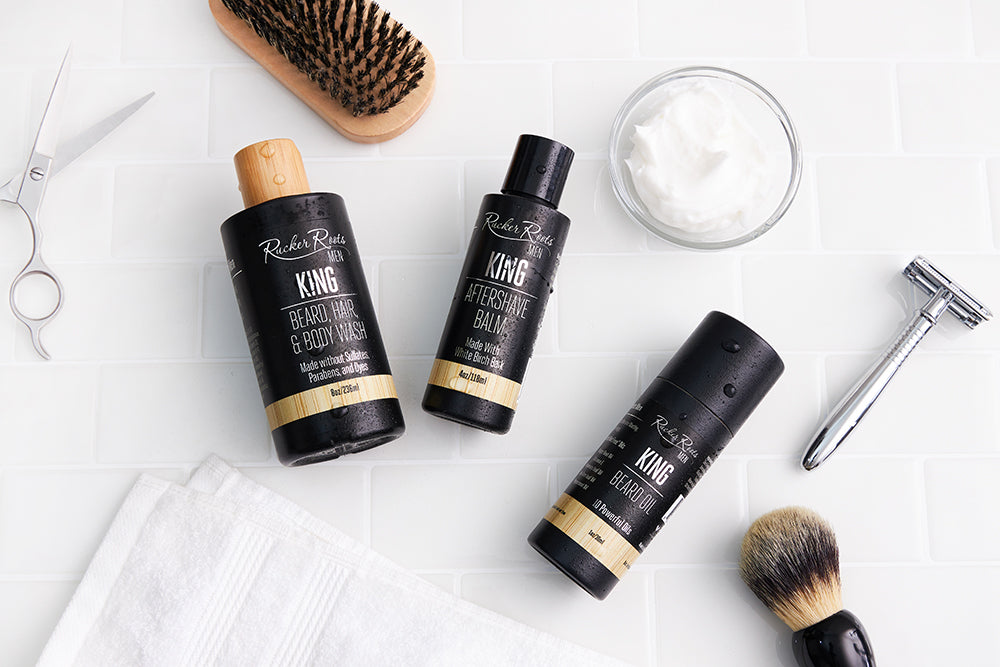 Men's Grooming Kit | Natural Beard Oil, Aftershave & Wash Set – Rucker ...